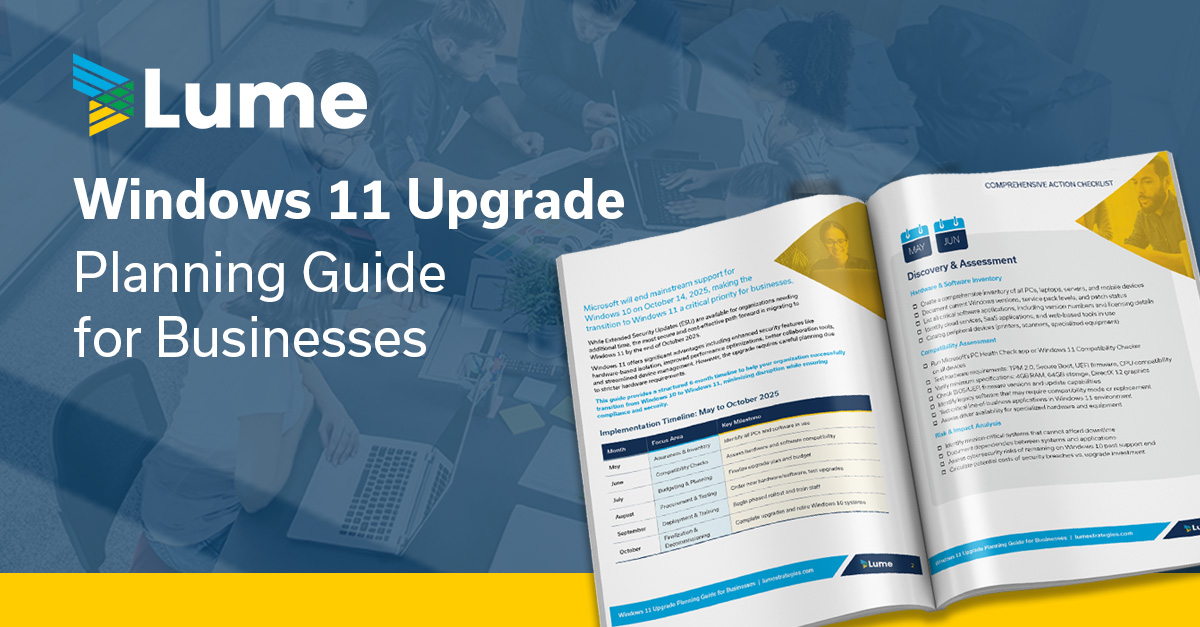 Windows 11 Upgrade Planning Guide for Businesses | Lume Strategies